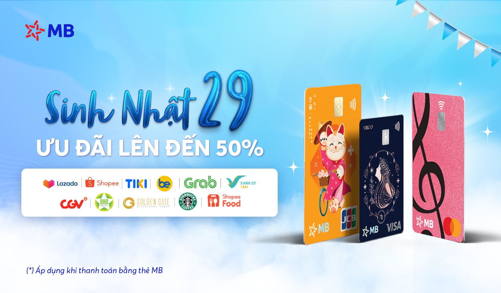 Hoàn tiền không giới hạn khi mua bảo hiểm với MB Visa