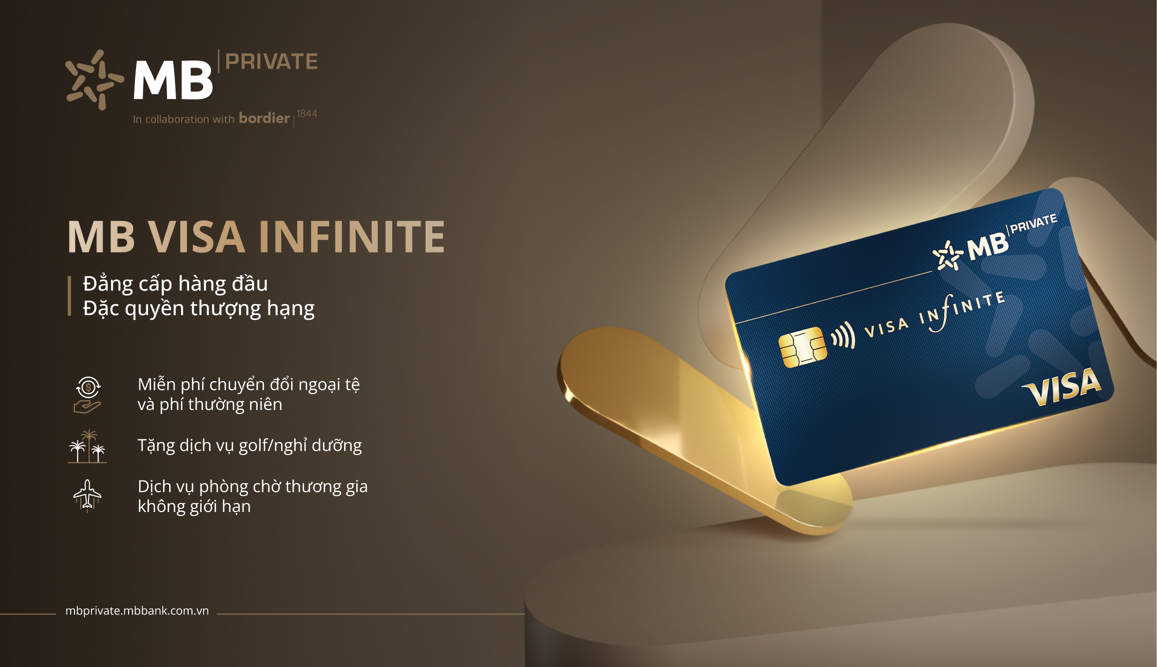 Ưu đãi đặc quyền dành cho chủ thẻ MB Visa Infinite năm 2023